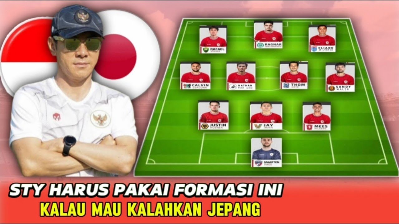 WOW MENGERIKAN inilah formasi timnas indonesia vs jepang di kualifikasi ...