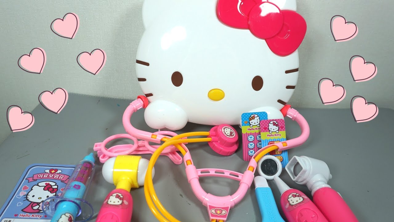 Satisfying withUnboxing Hello Kitty Doctor Set ASMR with Real Sounds No ...