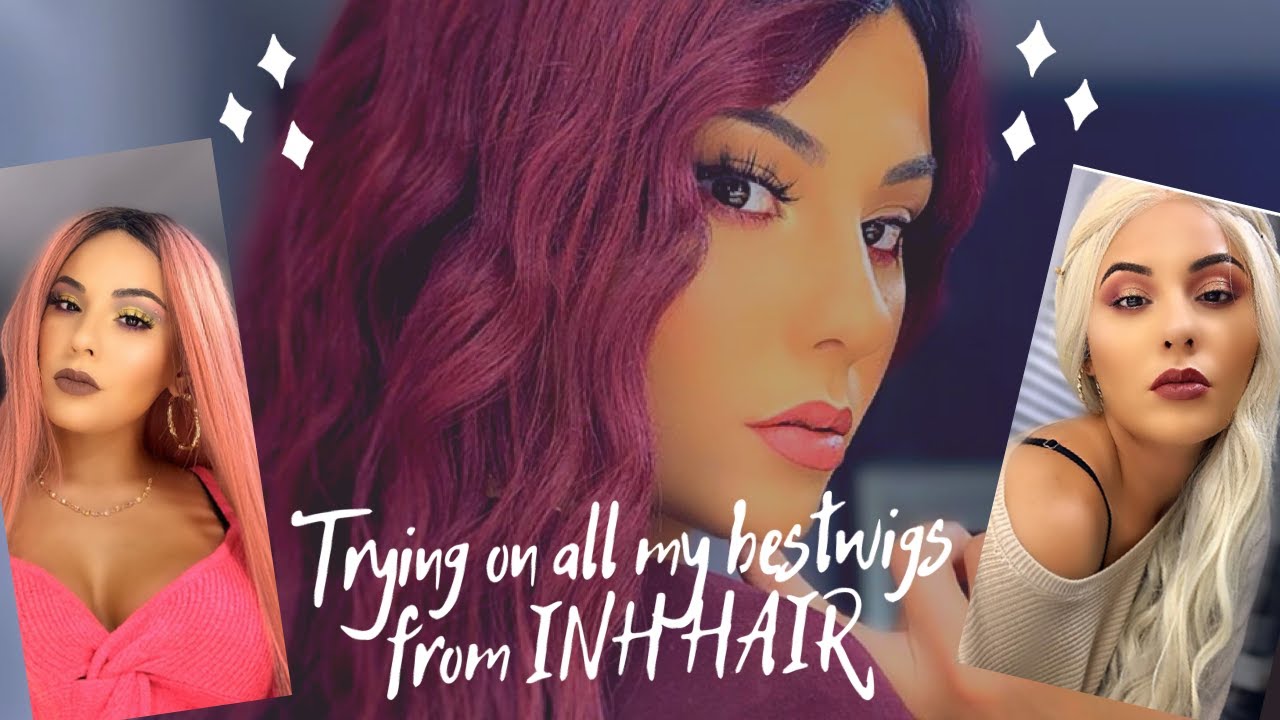 Trying on all my BEST wigs from INH Hair!!! - YouTube