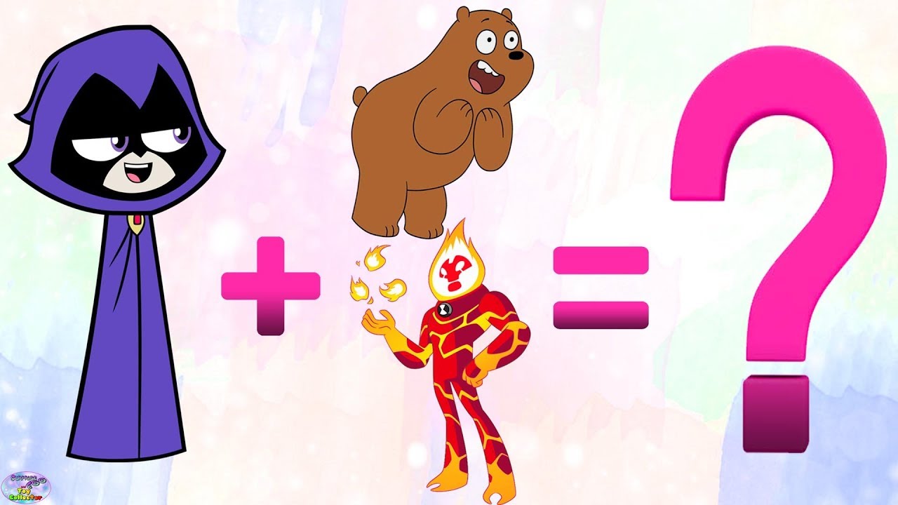 Teen Titans Go! Transforms Raven We Bare Bears Ben 10 Surprise Egg and ...
