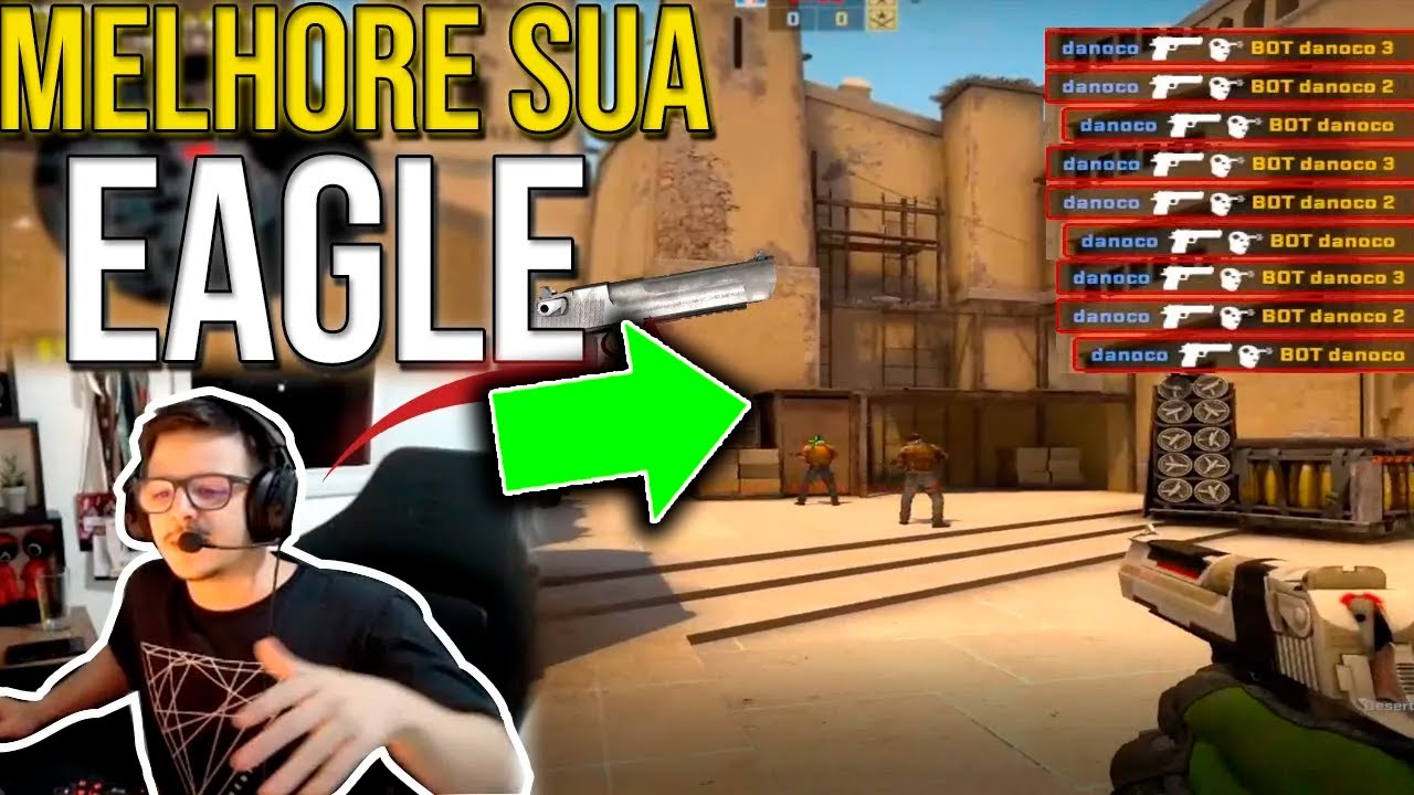 DANOCO ENSINANDO A COMO ACERTAR MAIS HS DE EAGLE NO CSGO - YouTube