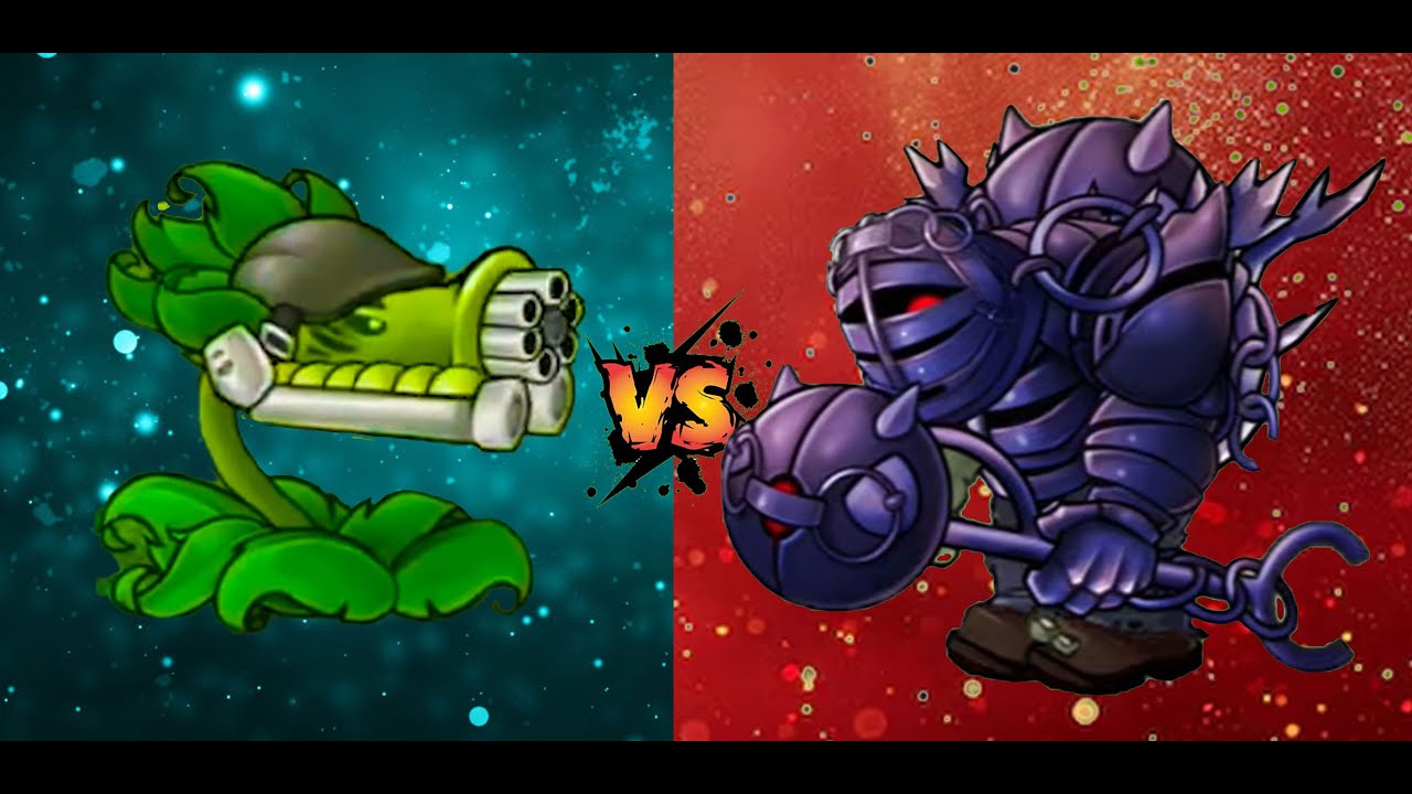 PVZ 1 FUSION Challenge: 50 Gatling Canon VS Titan Obsidian Gargantuar ...