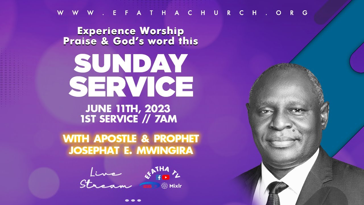 FIRST SUNDAY SERVICE | EFATHA CHURCH MWENGE # 11-06-2023 - YouTube