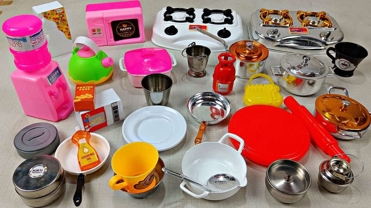 DIY Unboxing Amazing Mini Kitchen Set l Mini Latest Steel And Plastic ...