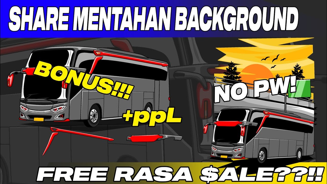 SHARE!!MENTAHAN VECTOR BACKGROUND+VECTOR BUS|FREE!! NO PW. - YouTube