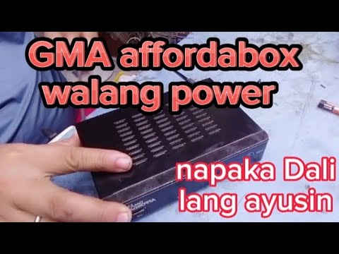 Paano ayusin Ang GMA affordabox walang power - YouTube