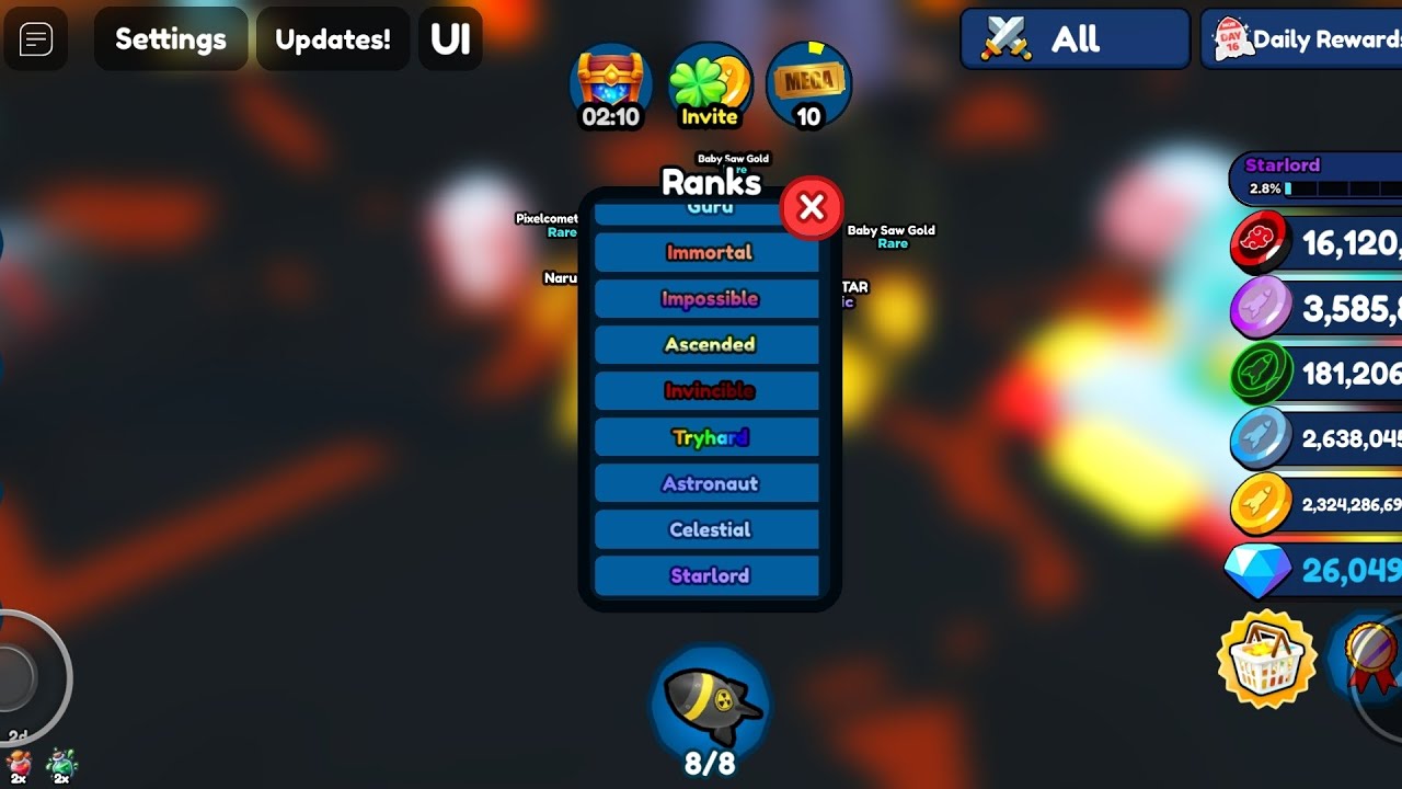 Rank StarLord Unlock / Nuke Simulator Roblox - YouTube