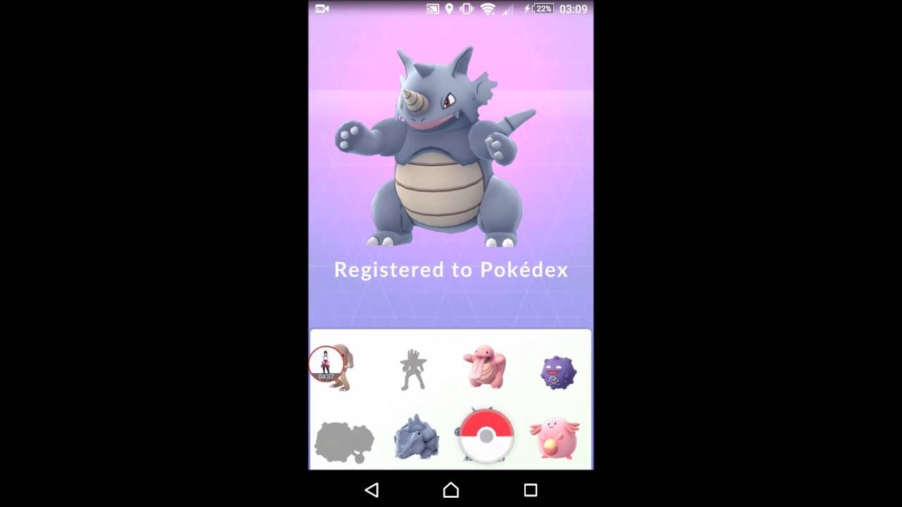 Pokémon GO : Part 63 -Evolution: Rhydon - - YouTube