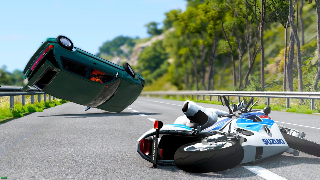 Realistic Takeover Car Crashes #1 | BeamNG Drive - YouTube