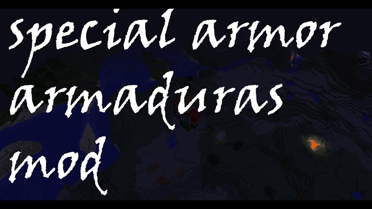 super armaduras "special armor mod" minecraft todas las versiones - YouTube