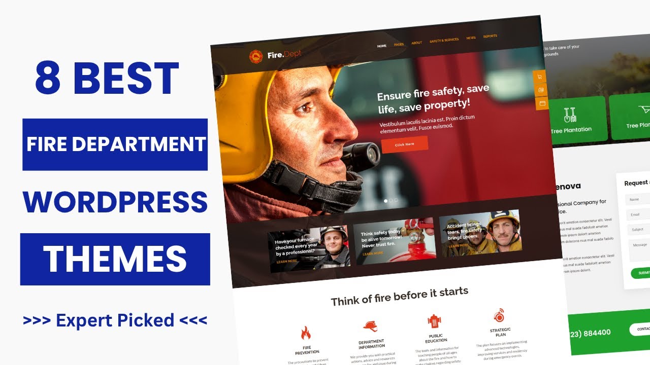 8 Best Fire Department WordPress Themes - YouTube