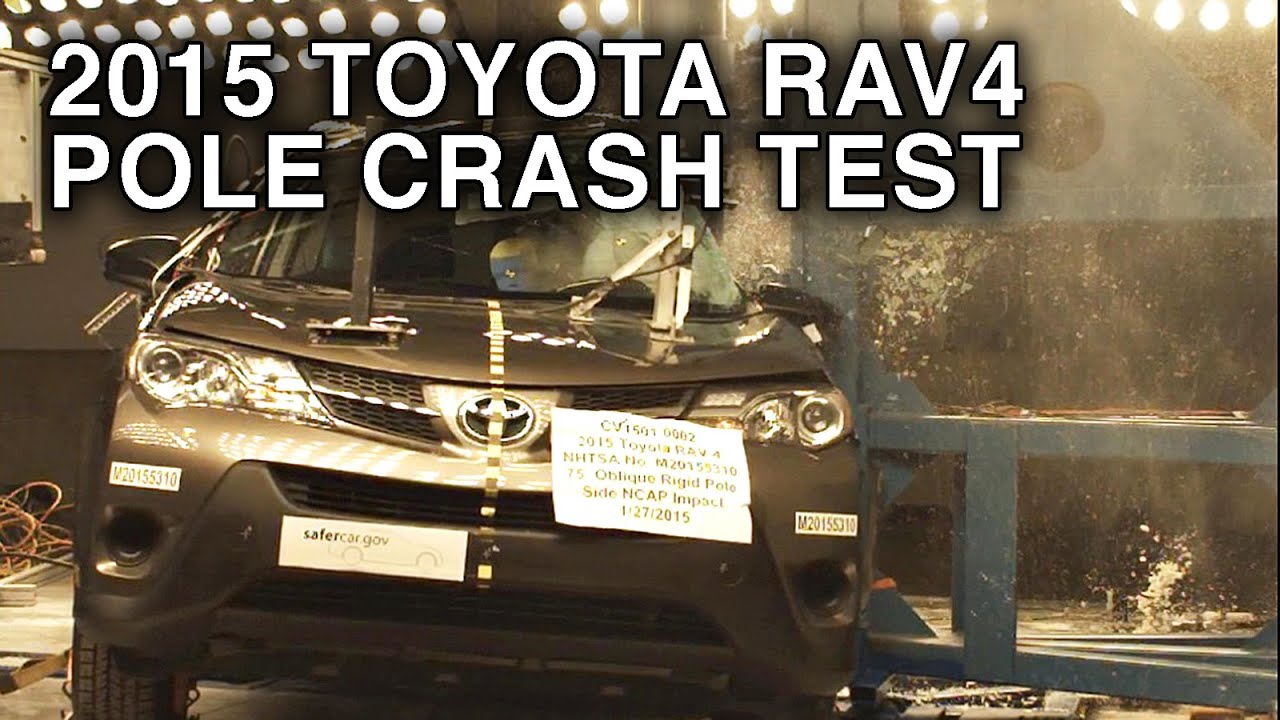2015 Toyota RAV4 Crash Test (Side Pole Crash) - YouTube