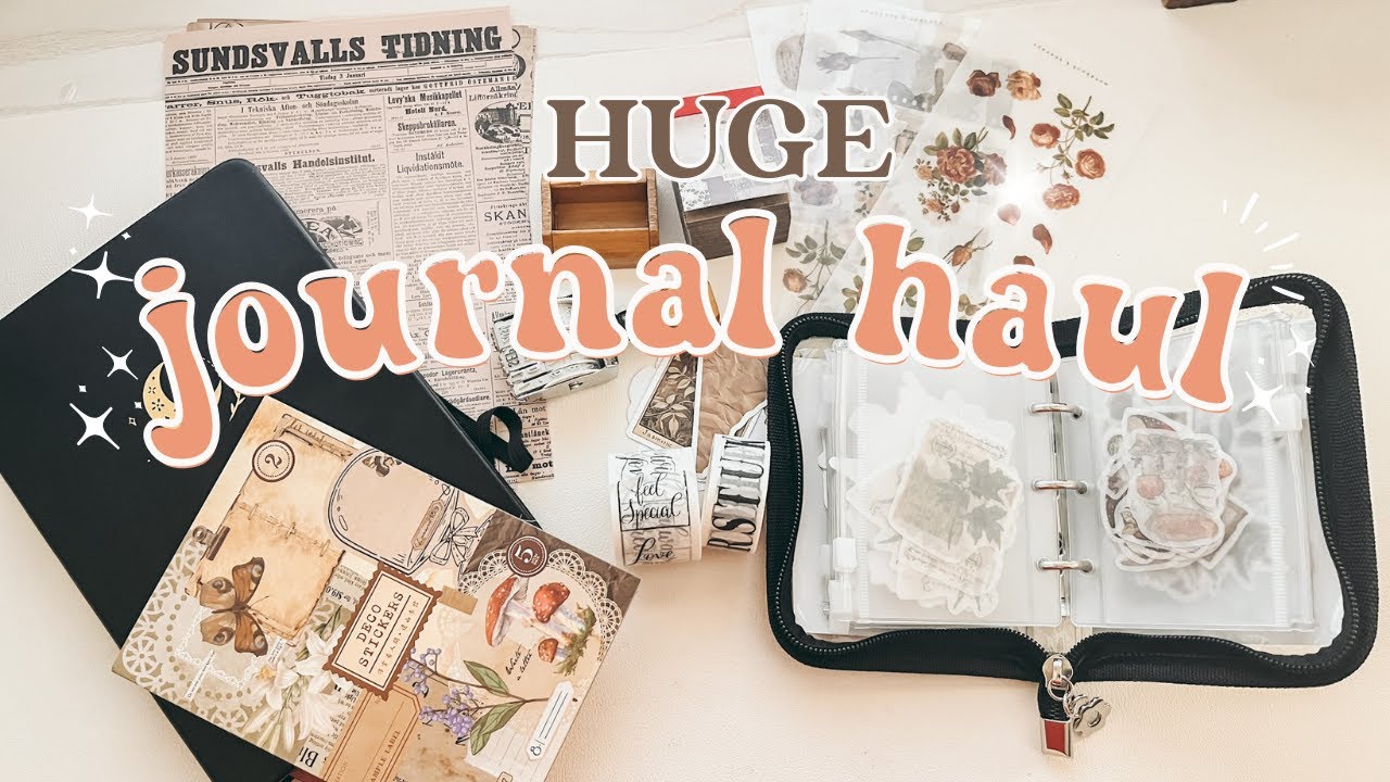 HUGE Journaling Haul | TEMU, Amazon, Notebook Therapy Haul - YouTube
