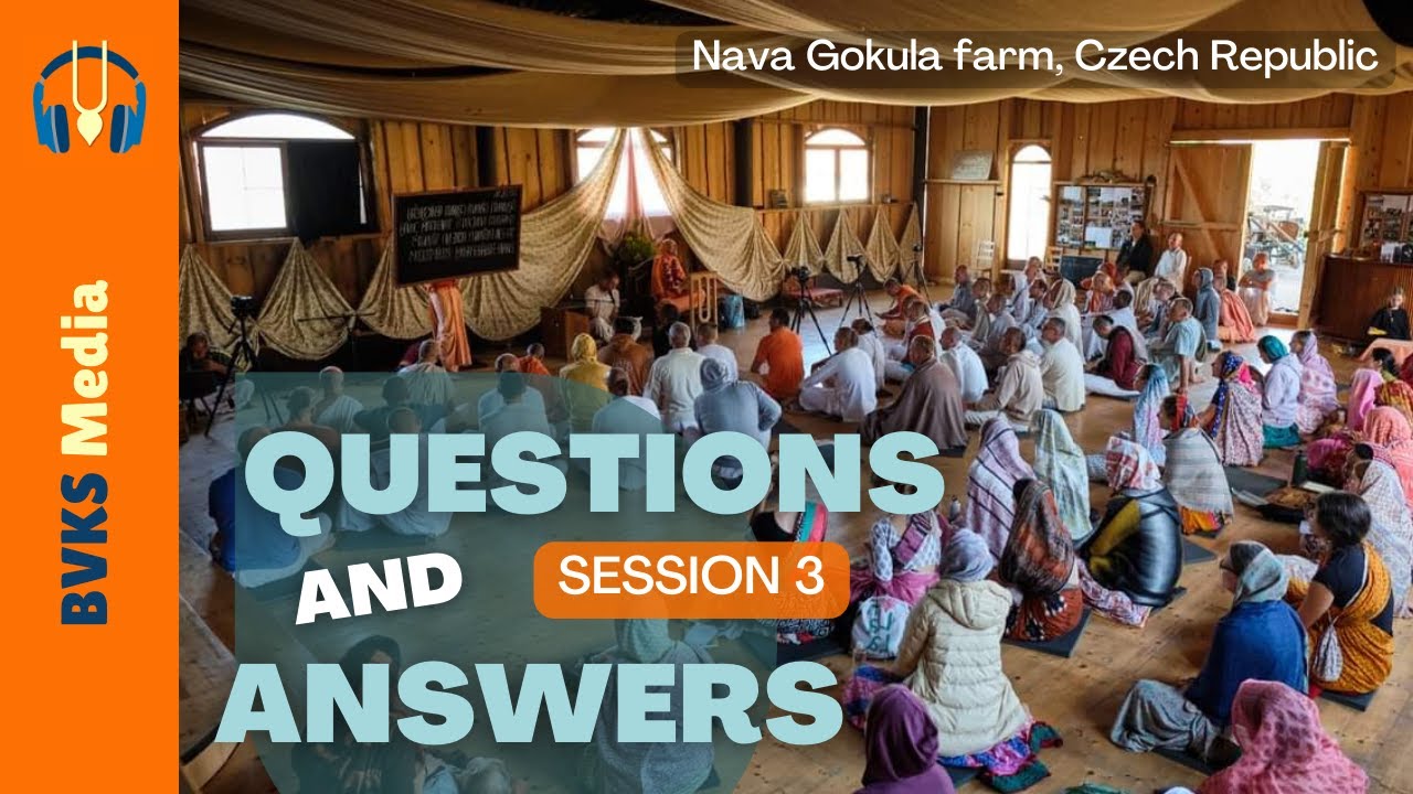 Questions And Answers Session | Janananda Goswami | Manidhara Dasa | Czech Republic - YouTube