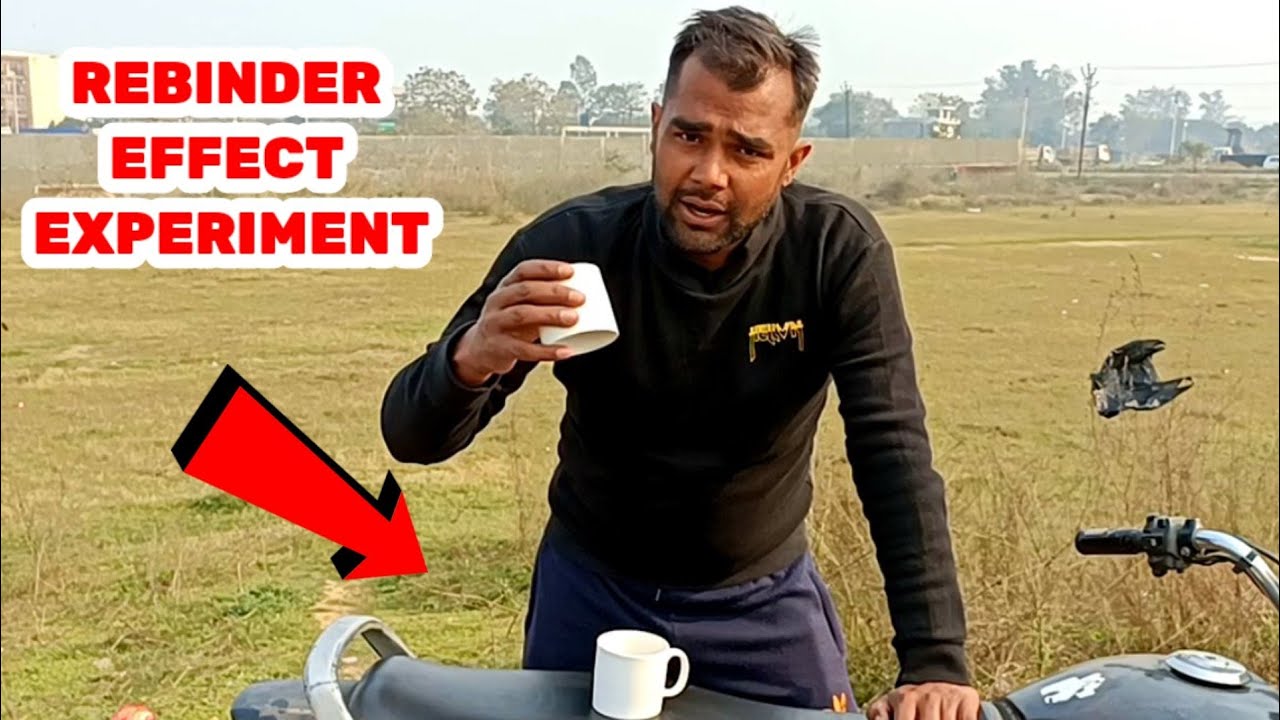 REHBINDER EXPERIMENT || PHYSICS REBINDER EFFECT EXPERIMENT || ONE MORE ...