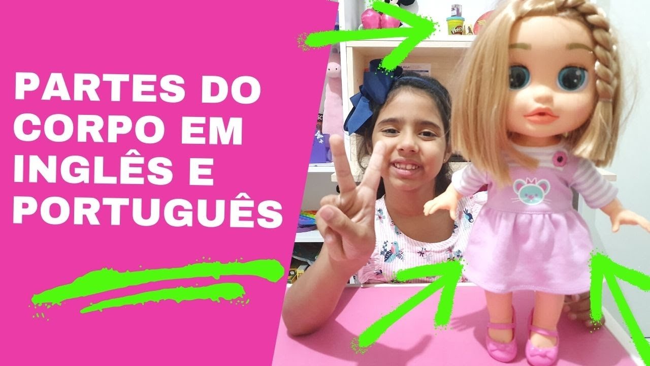 PARTES DO CORPO HUMANO EM INGLÊS E PORTUGUÊS (PARTE 2)|| AULA 15 - YouTube