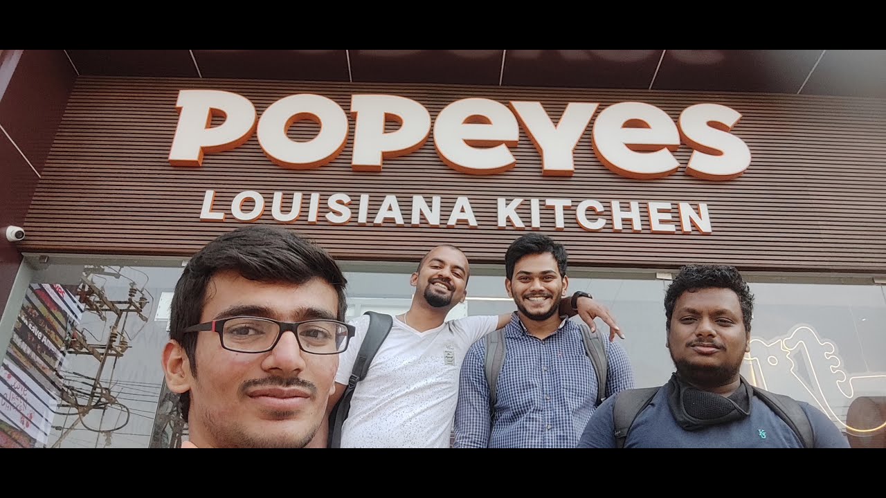 Popeyes Burger - HSR Layout - YouTube