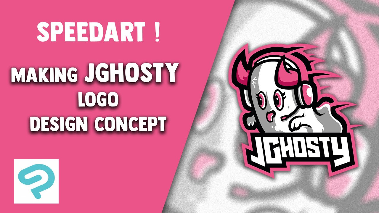 SPEEDART!! sketch of JGhosty logo concept. - YouTube