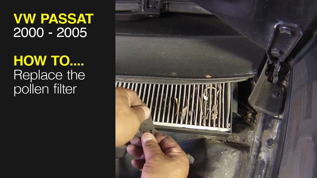 How to Replace the pollen filter on a VW Passat 2000 to 2005 - YouTube
