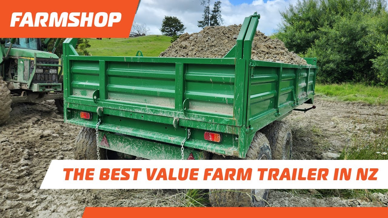 The best value farm trailer in New Zealand, Cashels drop side multi ...