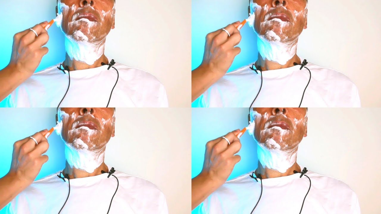 ASMR Shaving Face / Shaving Beard - Asmr Barber Shop No Talking ...