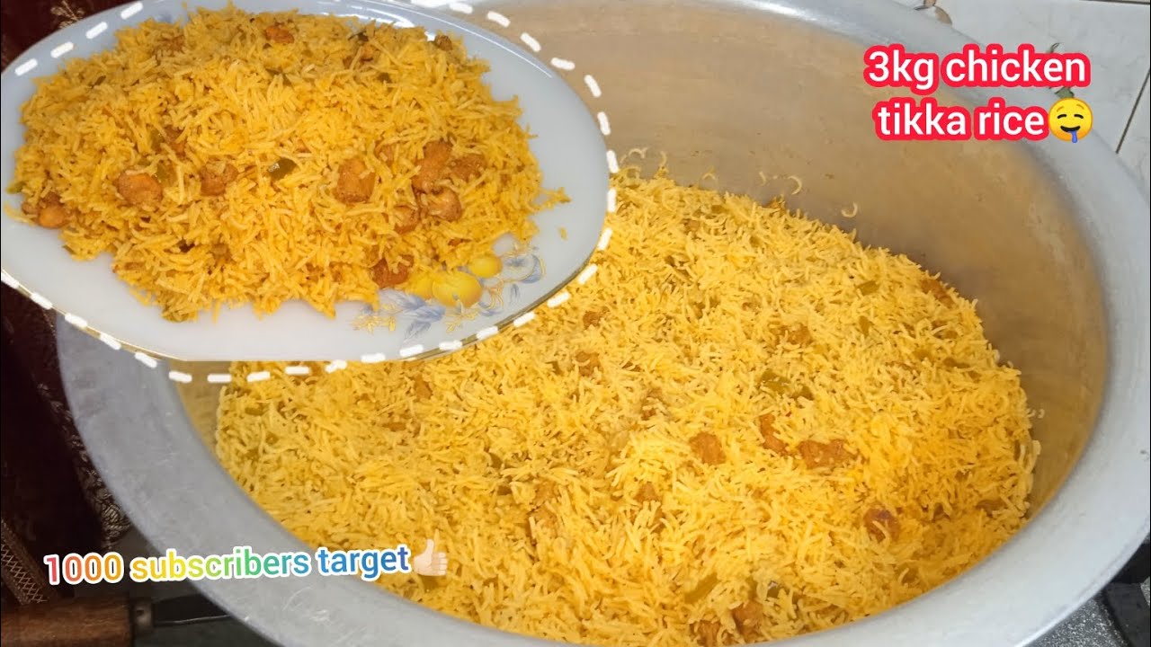 Chicken Tikka rice recipe 🤤|| Easy and quick|| @fizzastarka9100 @That ...