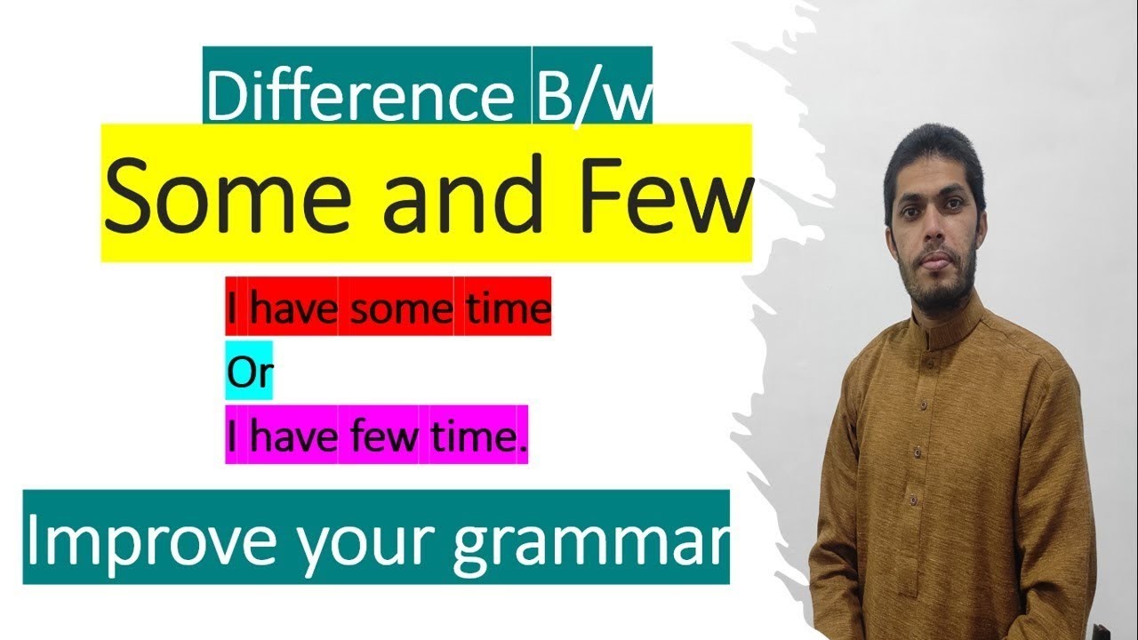 17. Use of few and some | Daily use English sentences | English grammar ...
