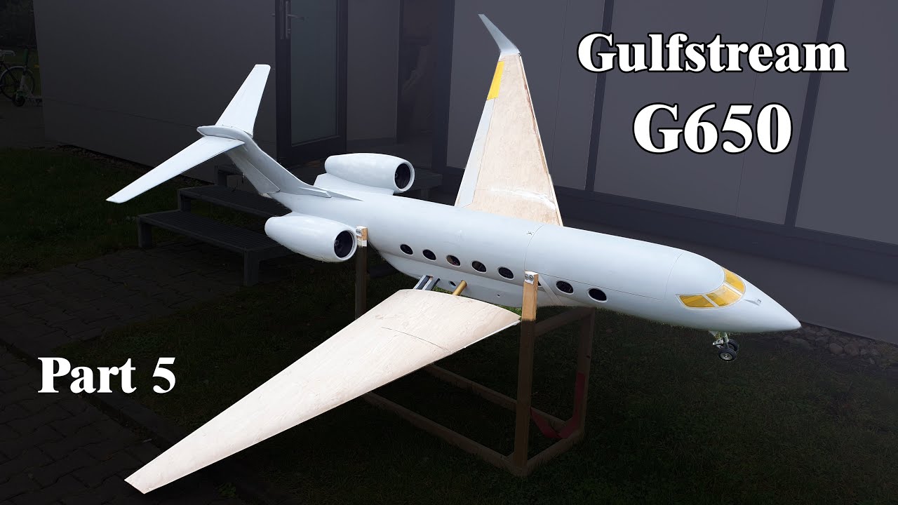 Making the wings of the Gulfstream G-650 RC plane| part 5 - YouTube