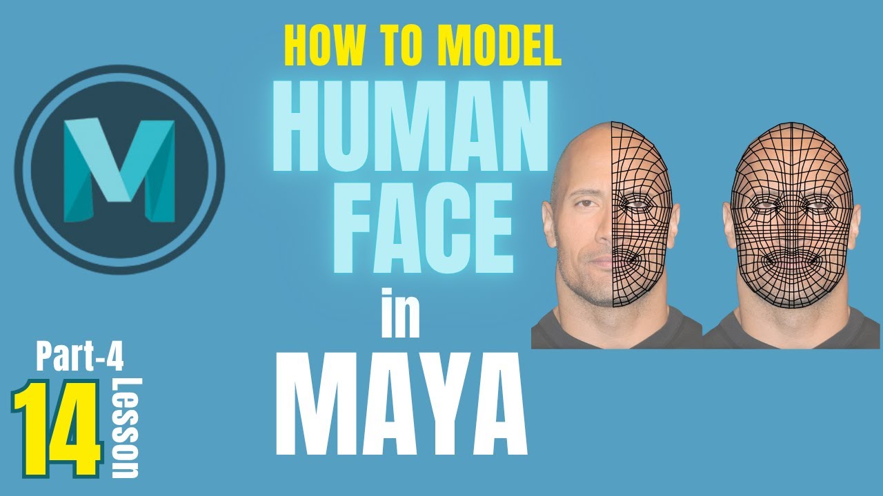 Human Character Face Modelling in Maya (Part 4) | Beginner Guide to 3D ...