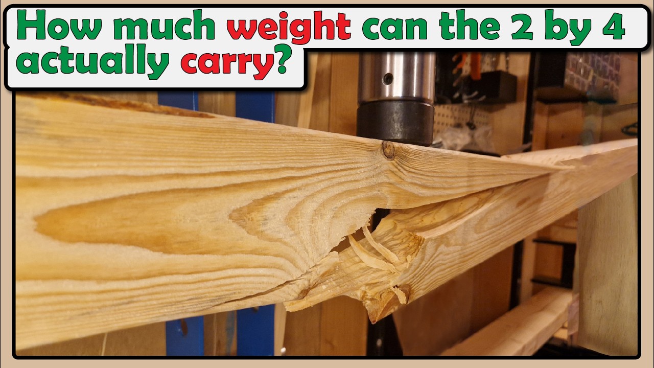 I tested the strength of the 2 by 4! - YouTube