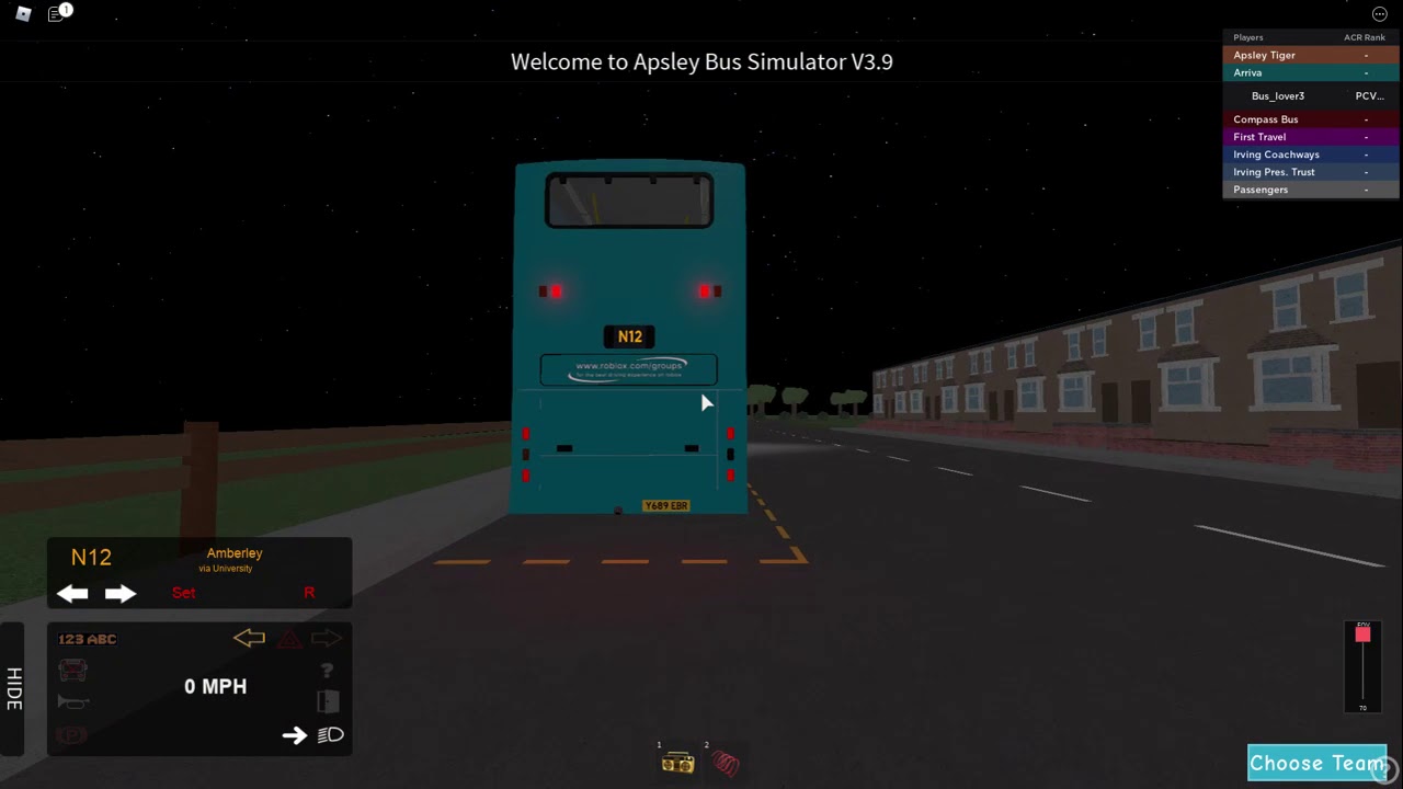 Roblox Apsley Bus Simulator Driving route N12 Apsley-Amberely - YouTube