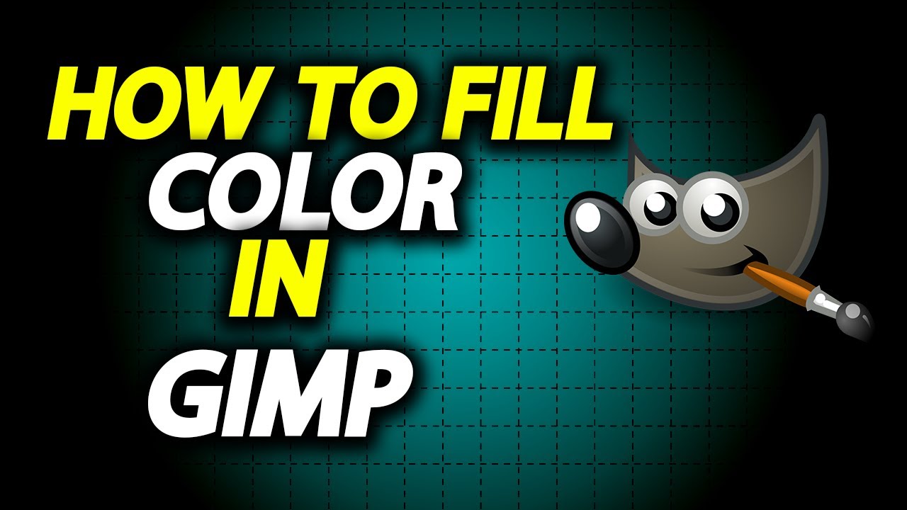 How To Fill Color In Background In GIMP - How To Easily - YouTube
