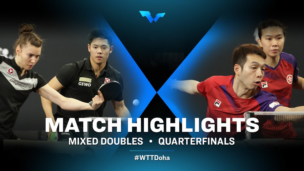 Karoline Mischek/Alexander Chen vs Ho Kwan Kit/Lee Ho Ching | XD | WTT ...