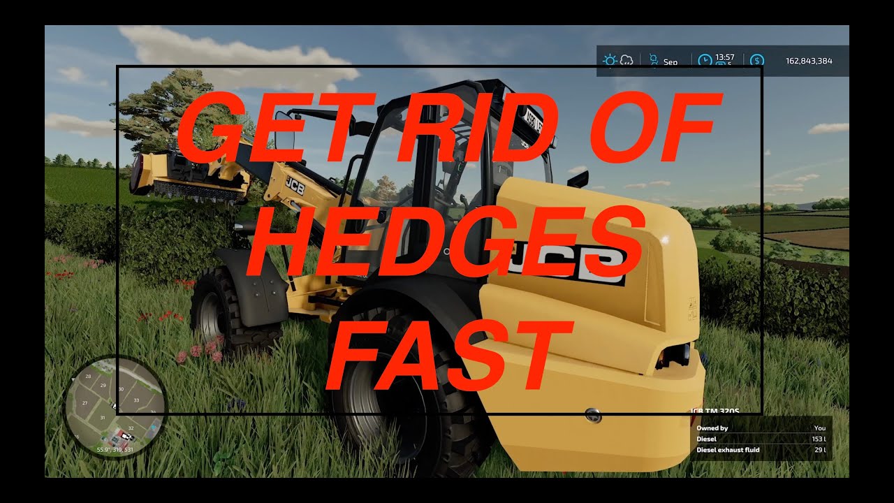 Best Way to Get Rid of Hedges fs22 Farming Simulator 22 Console - YouTube