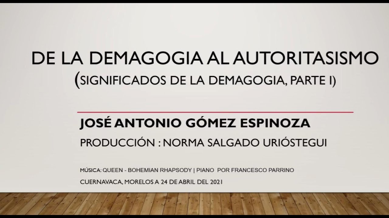 Significados de la demagogia parte 1 - YouTube