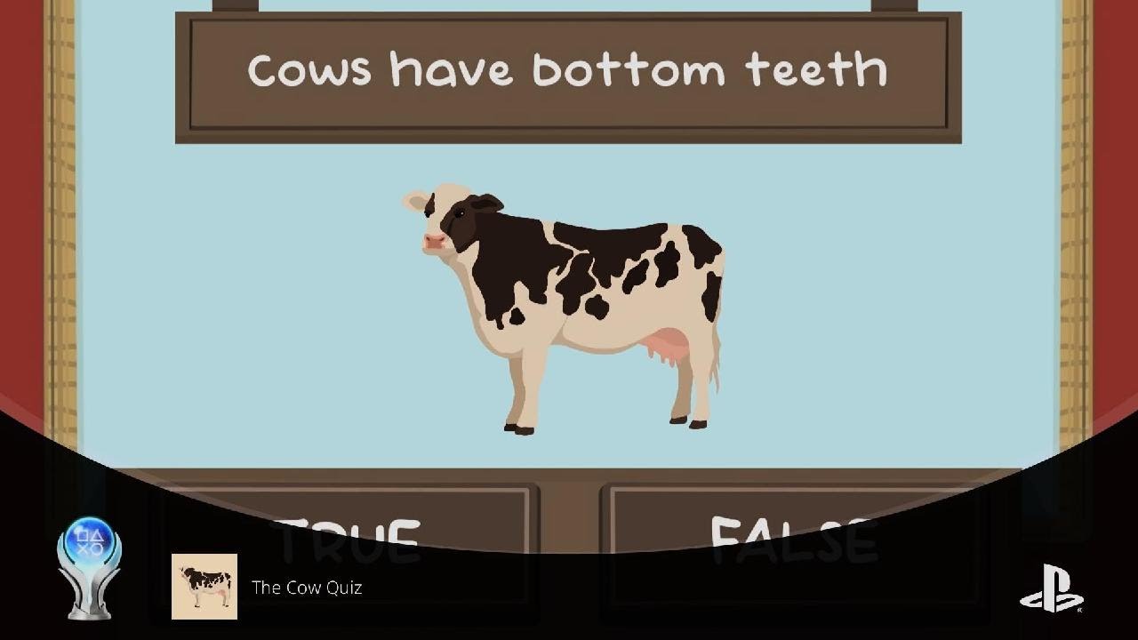 The Cow Quiz Platinum #1686 PS4 - YouTube