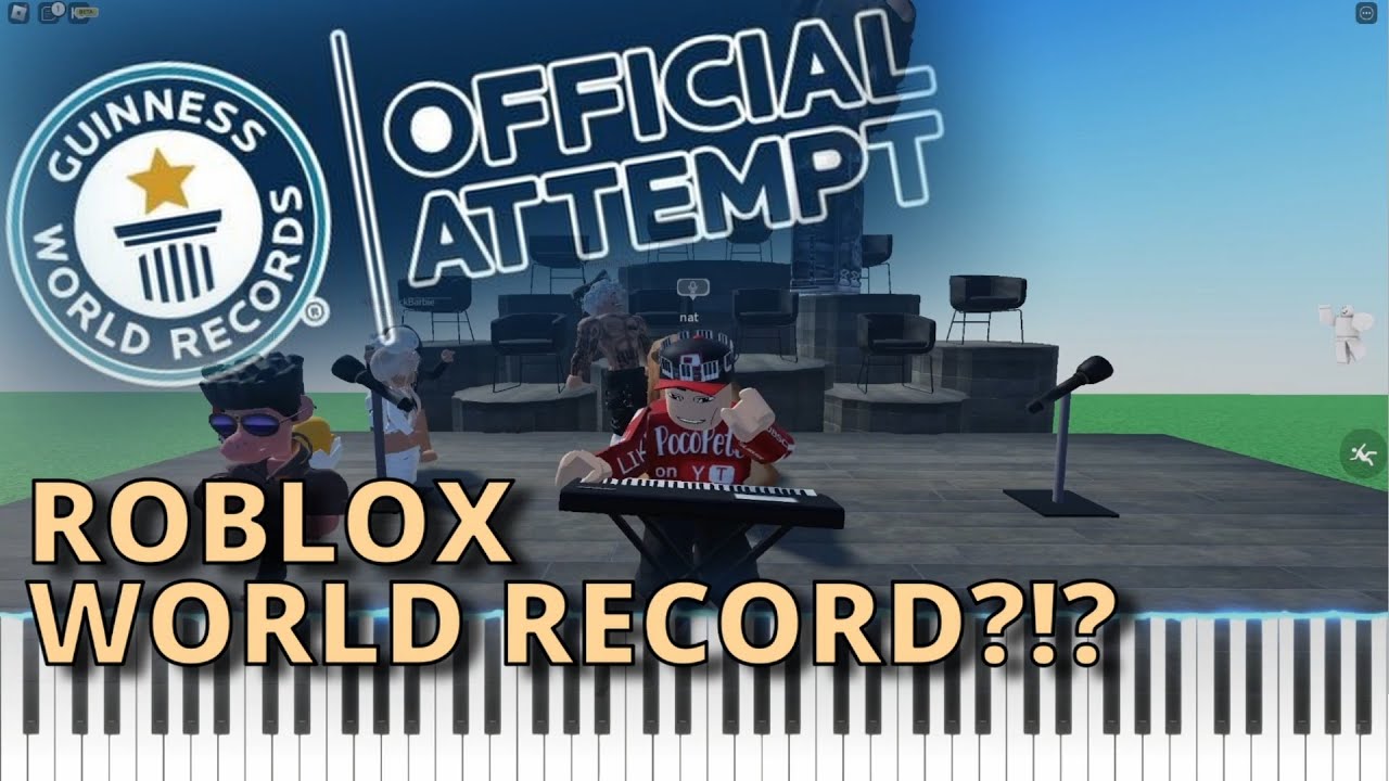 First Roblox WORLD RECORD?!? Playing Live Piano on Mic Up - YouTube