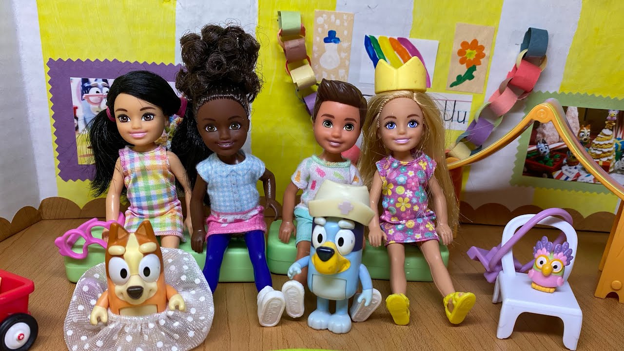 Bluey Toys Pretend Play Bluey & Bingo Meet and Play With New Chelsea ...