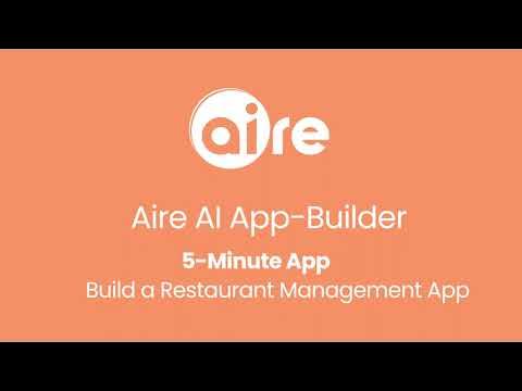 Build a Restaurant Management App in 5 Minutes - YouTube