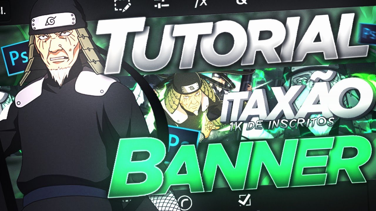Tutorial / Como fazer Banner anime style / Tuto banner anime / com ...
