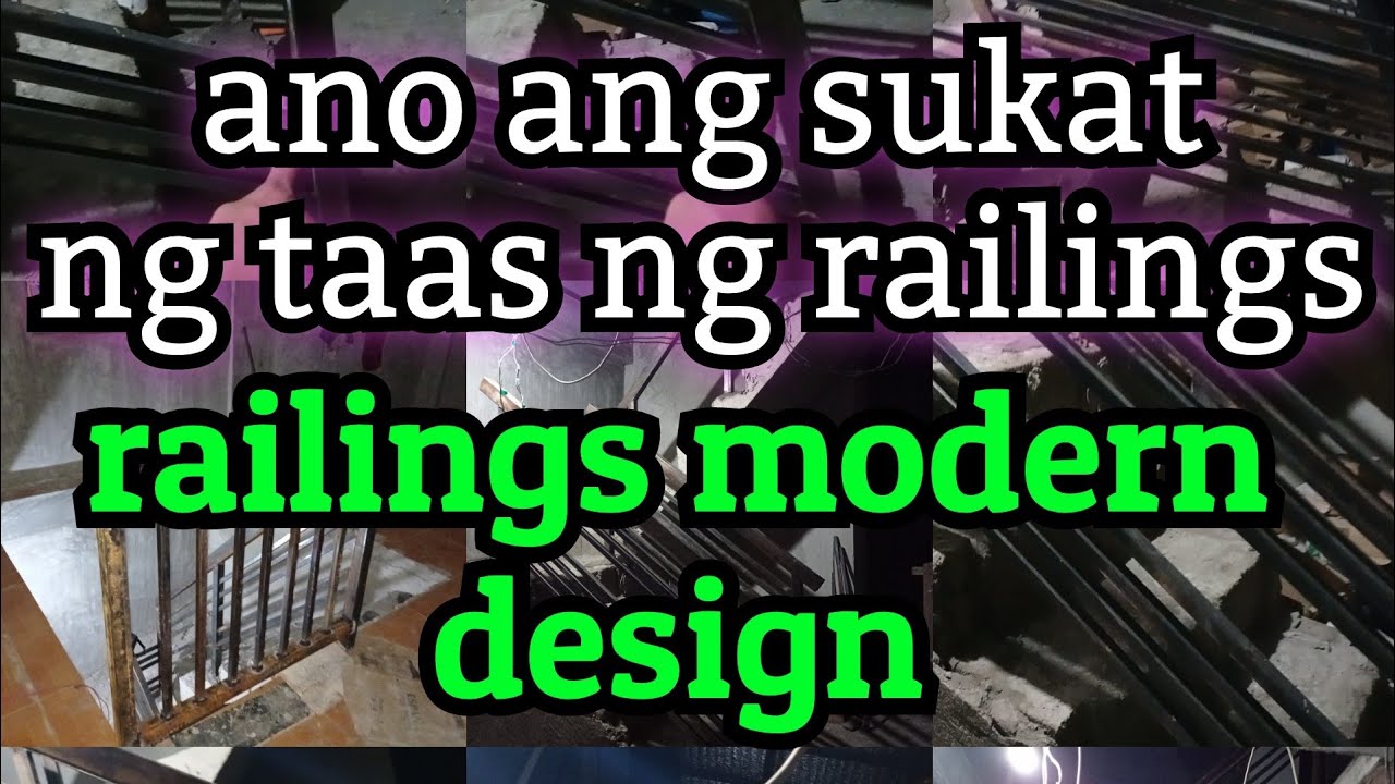 pag gawa ng railings sa hagdan/modern design - YouTube