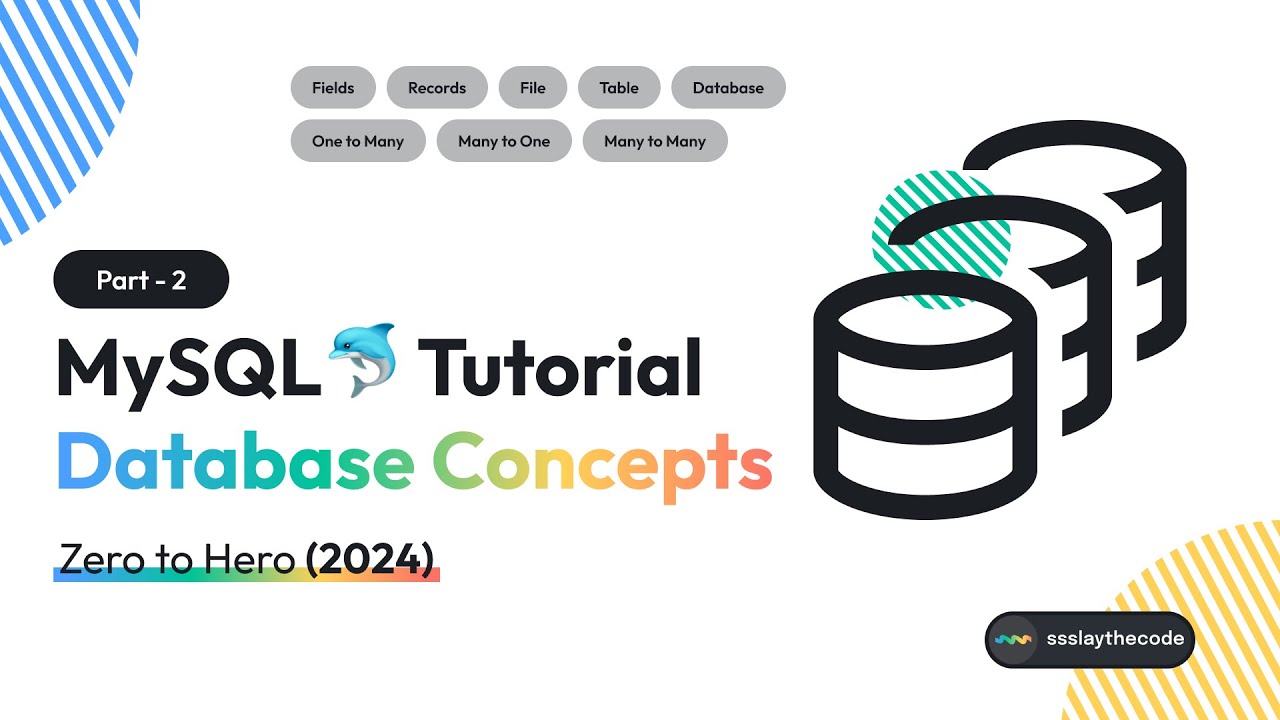 Mysql Tutorial Part 2 Databse Concepts Youtube