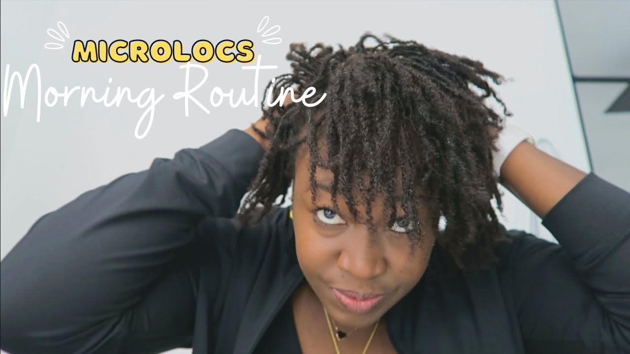 DIY MICROLOCS MORNING ROUTINE (4C NATURAL HAIR) // Products I Use Daily ...