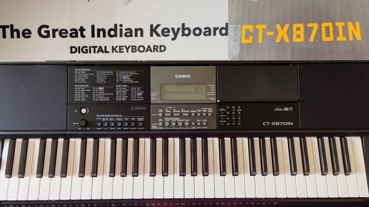 Casio CT-X870IN keyboard unboxing and review video/ The Great Indian ...