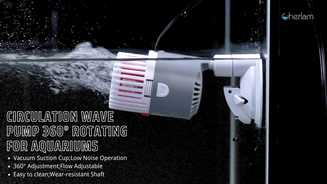 Circulation Wave Pump 360° Rotatingfor Aquariums - YouTube