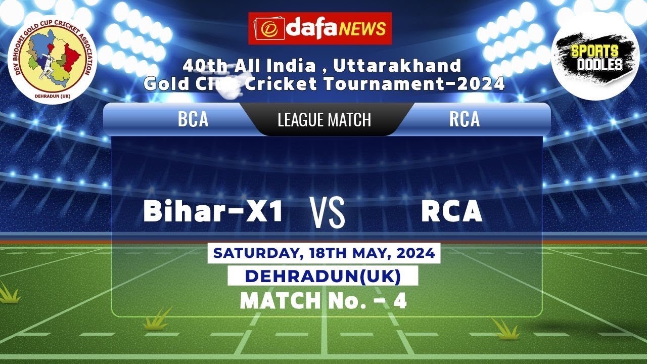 BIHAR XI VS RCA MATCH NO - 4 SELAQUI CRICKET ACADEMY - YouTube
