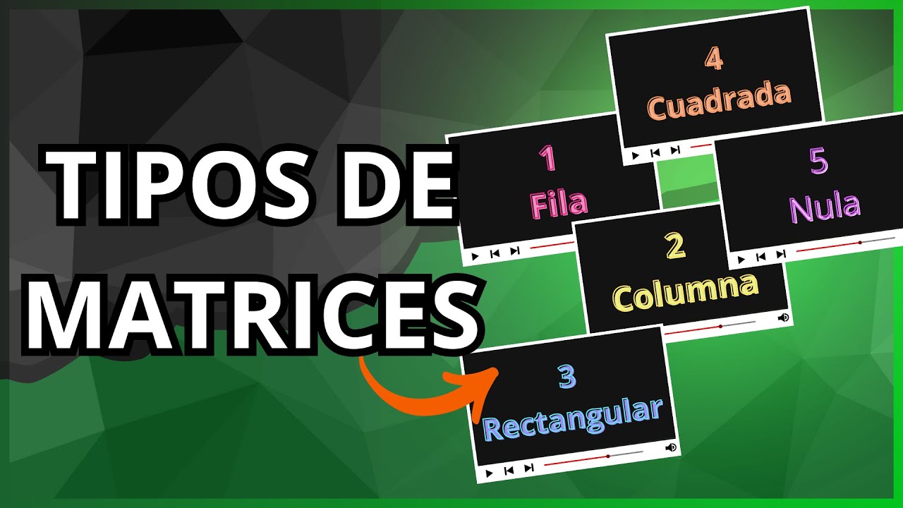 Tipos de matrices - YouTube