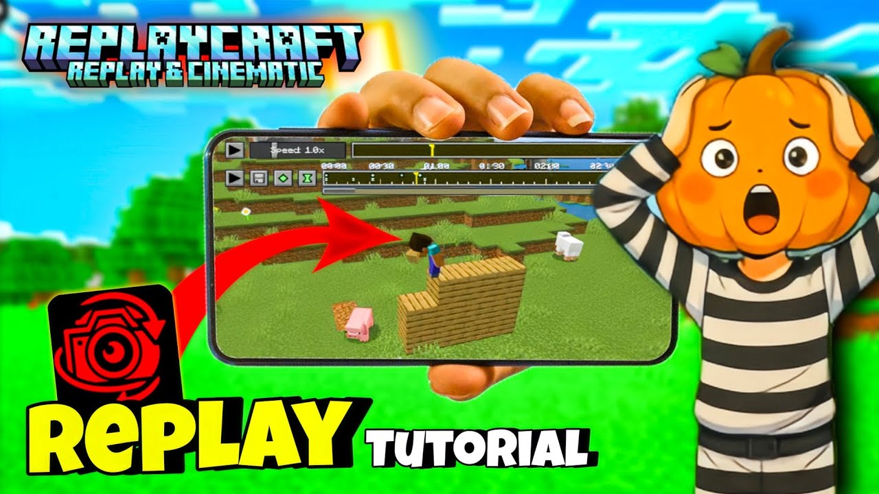 This is the best reply mod in Minecraft PE so far // Minecraft Replay ...