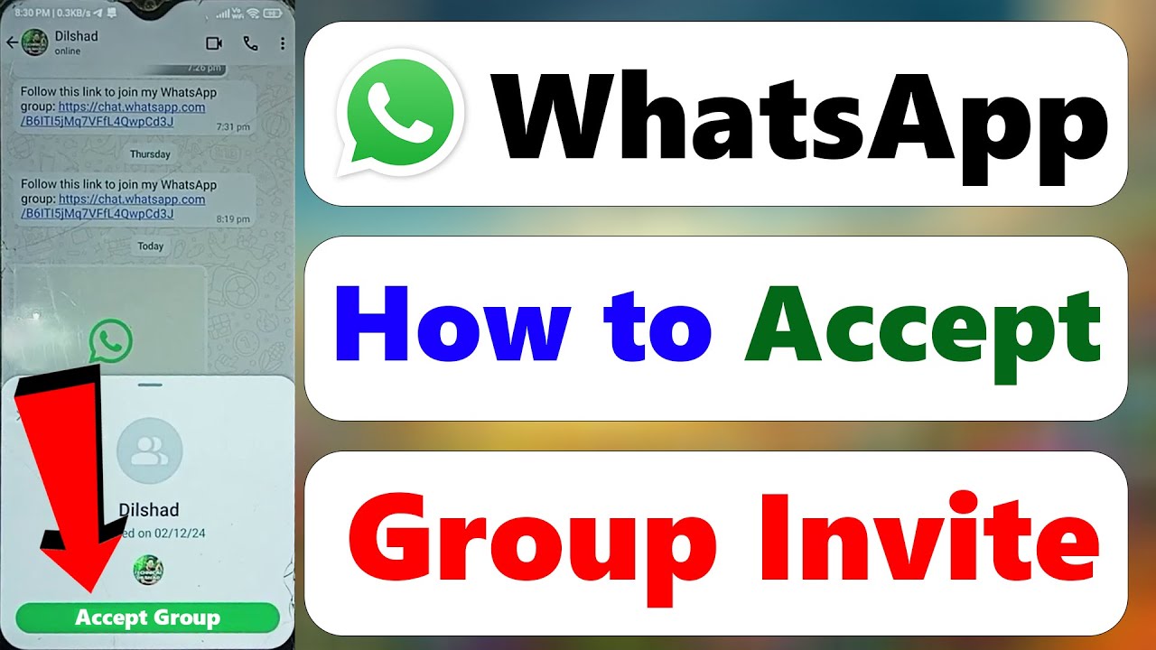 How to Accept Group Invite || How to Accept Group Request in WhatsApp 🤔 ...