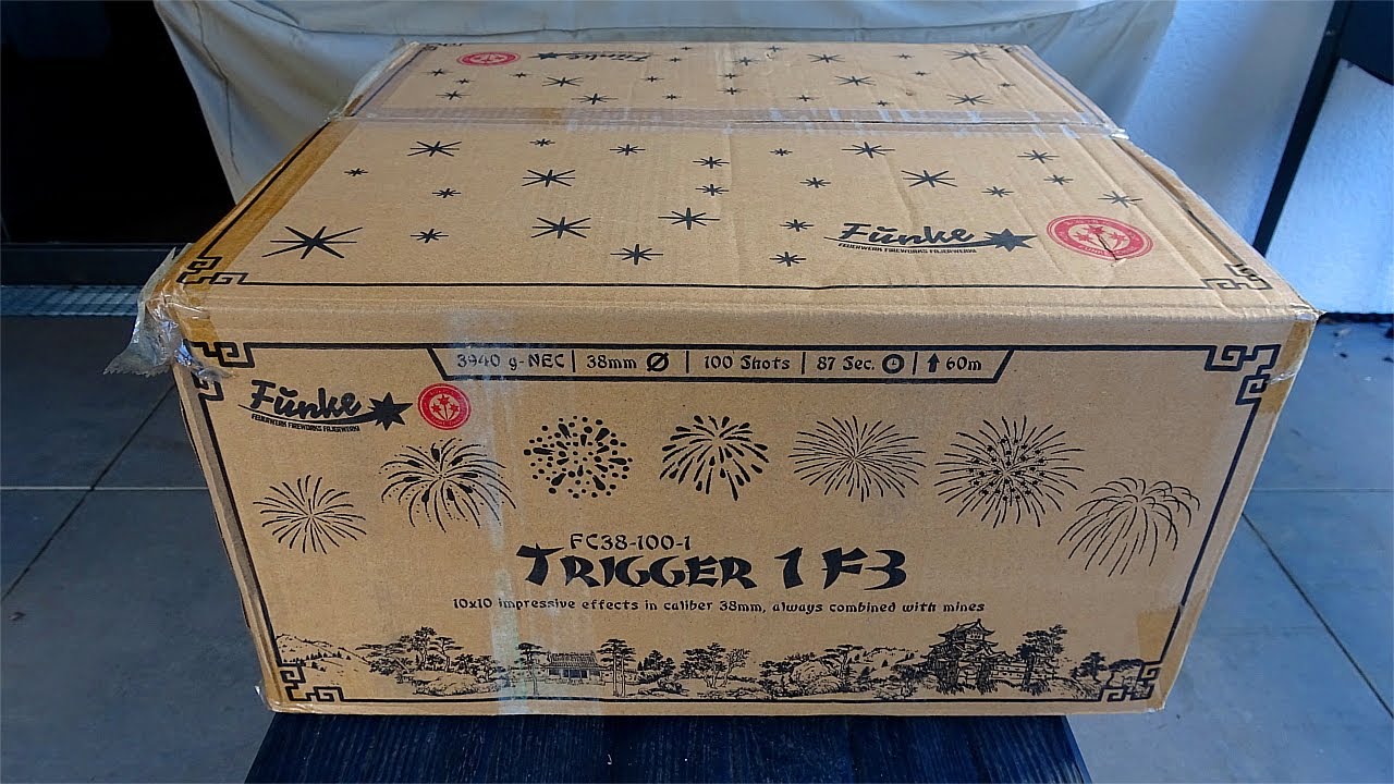 FUNKE TRIGGER 1 VERBUND | F3 FEUERWERK | 38mm - YouTube